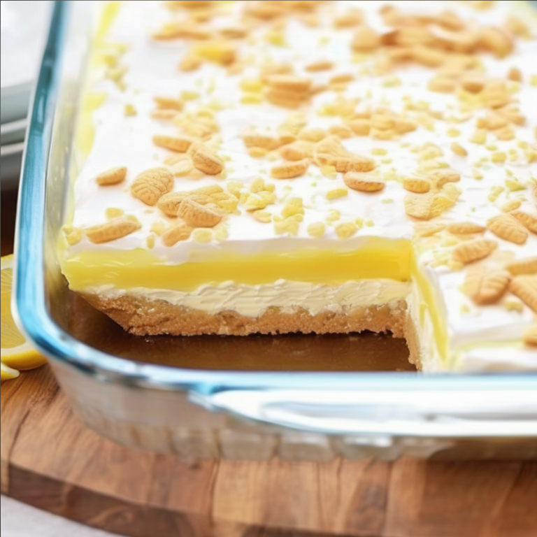 Lemon Lush Dessert Recipe | Indulge in the Art of Cooking