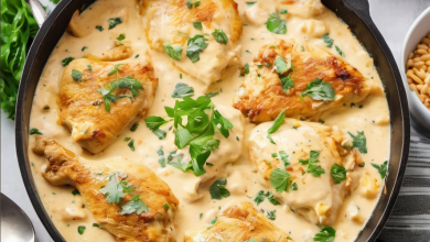 Creamy and Cheesy Chicken Delight Recipe - cooking art