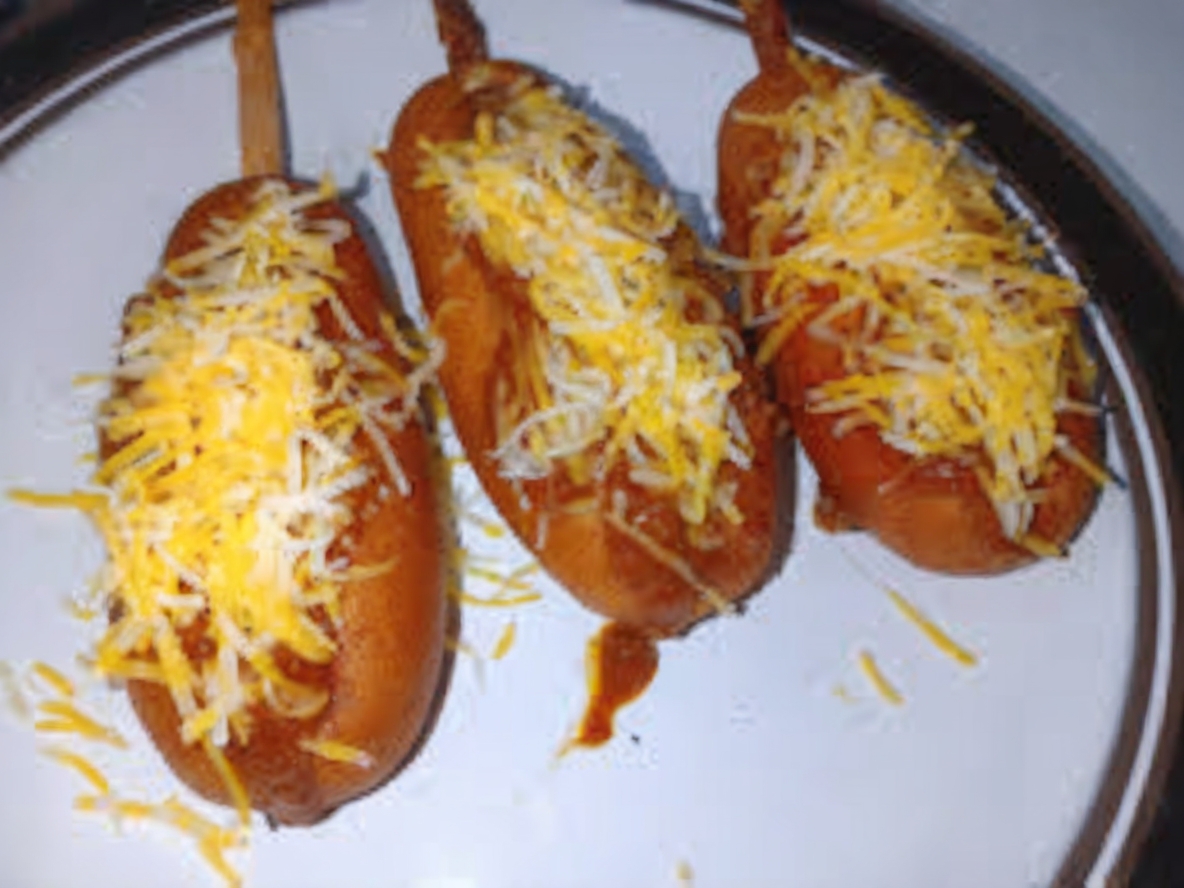 Chili Cheese Corn Dog - cooking art