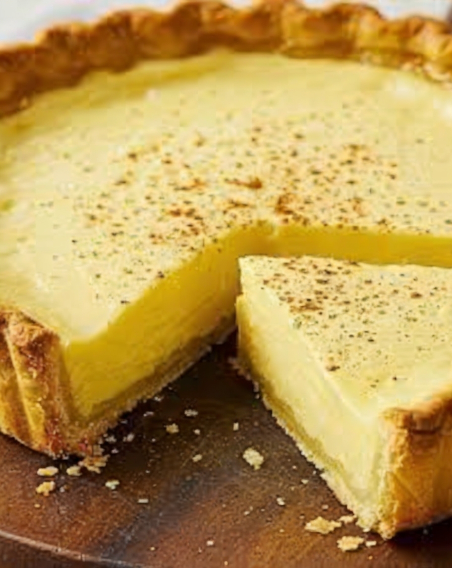 Old-Fashioned Custard Pie Recipe - cooking art