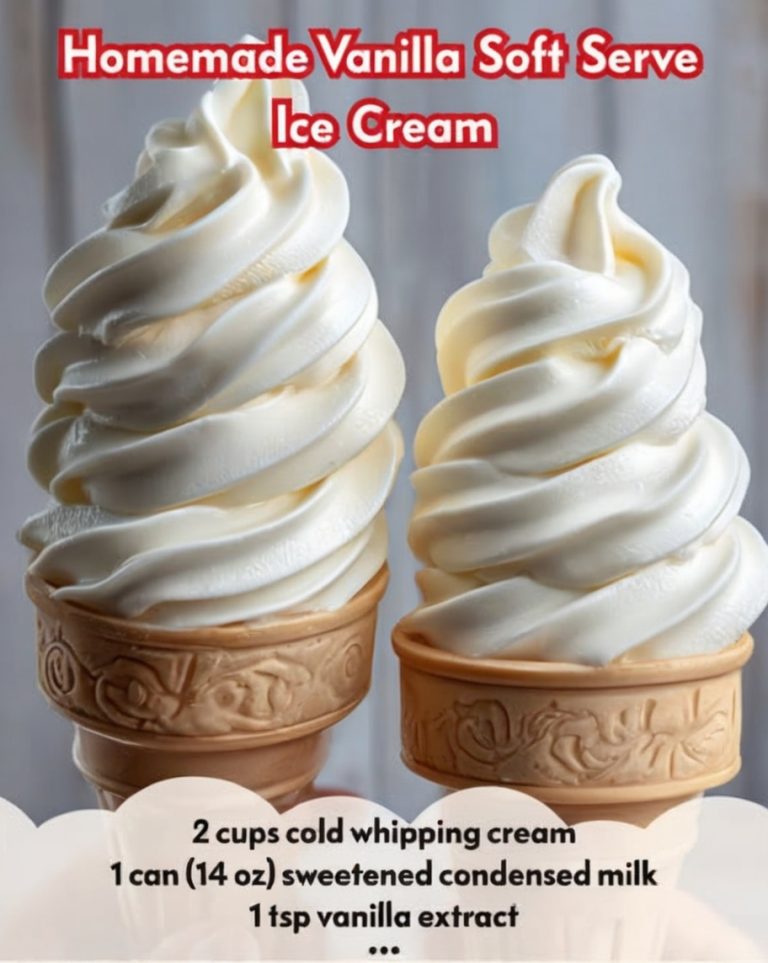 Creamy No-Churn Vanilla Soft Serve Ice Cream - cooking art