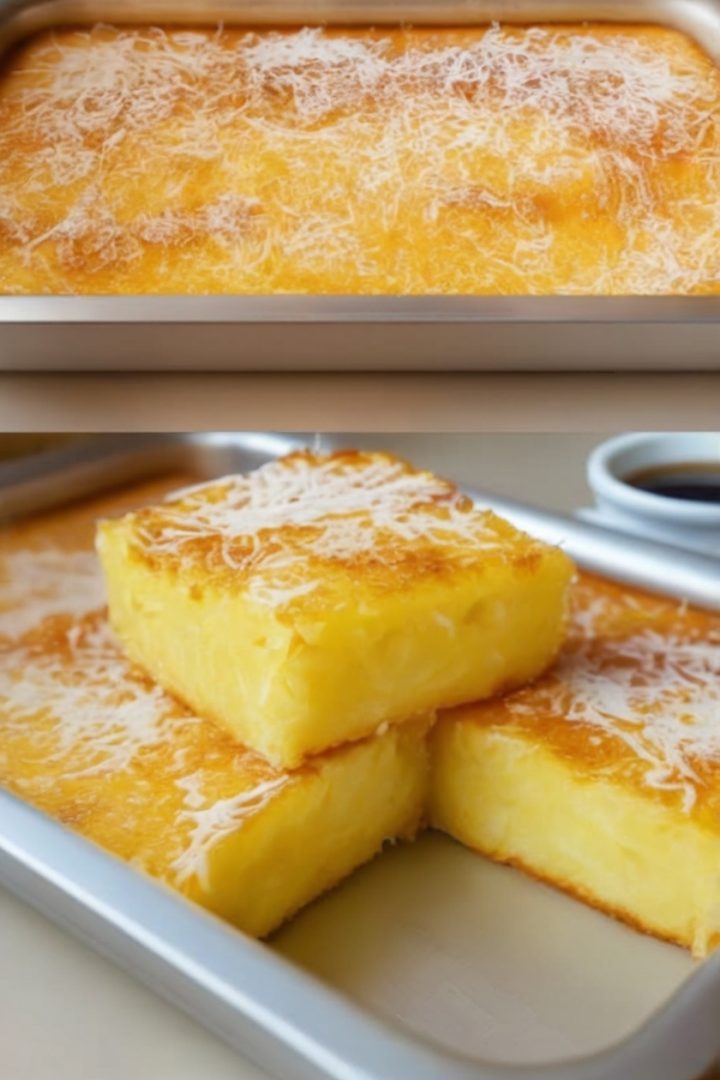 Moist Coconut Puff-Puff Cake - cooking art