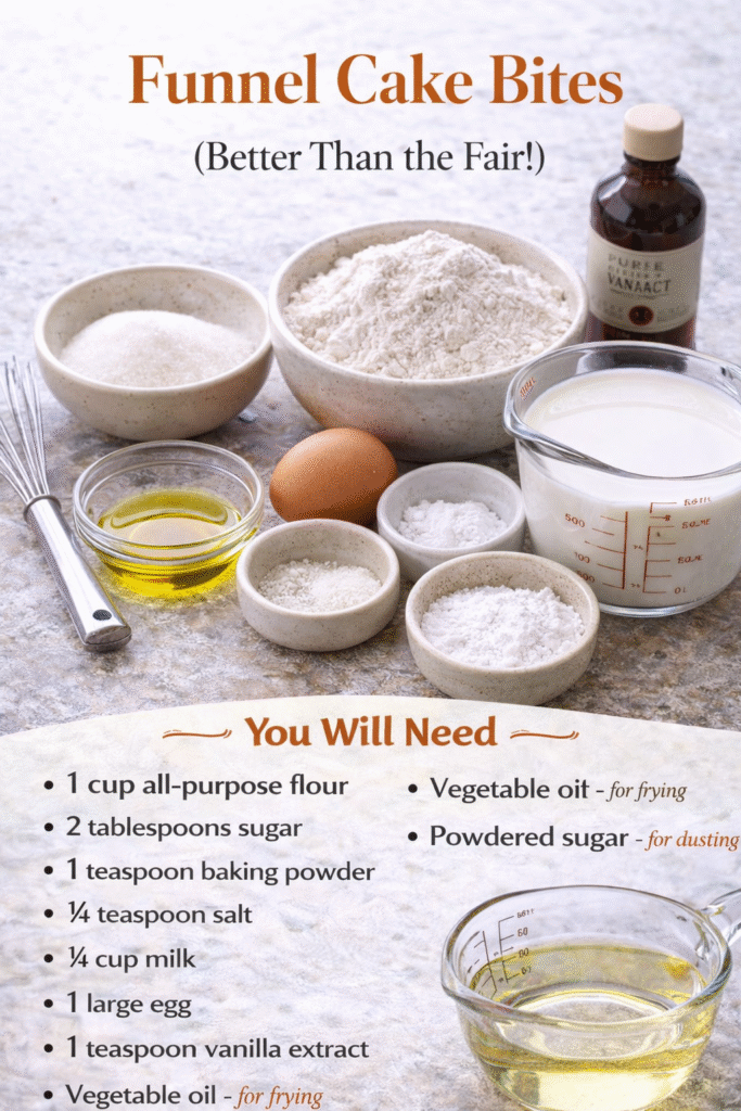 Funnel Cake Bites - cooking art