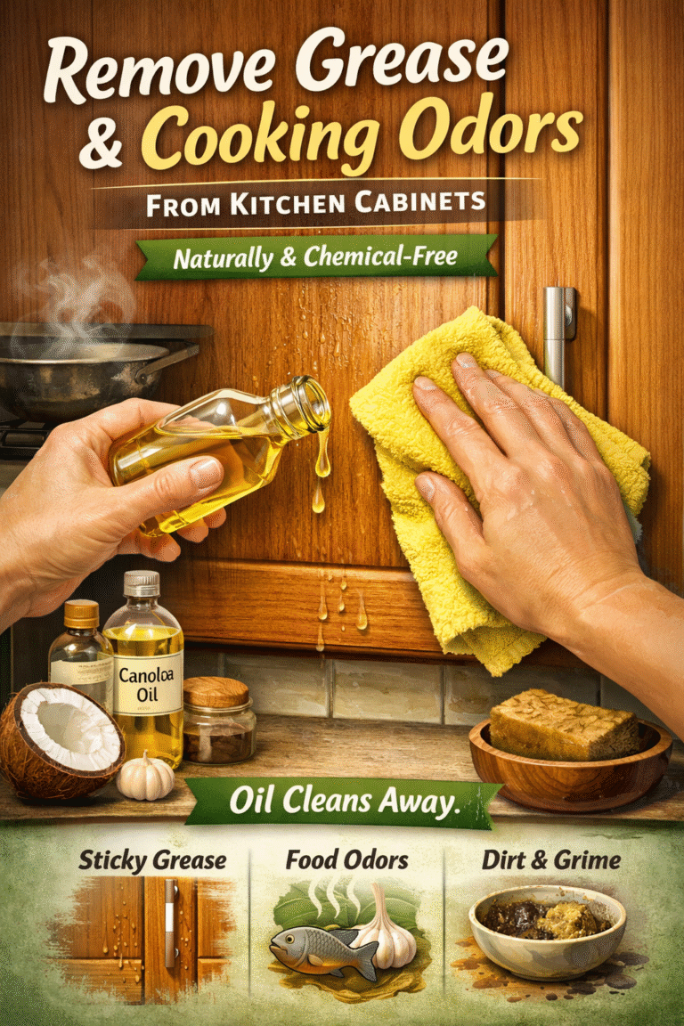 Remove Grease and Cooking Odors from Kitchen Cabinets - cooking art