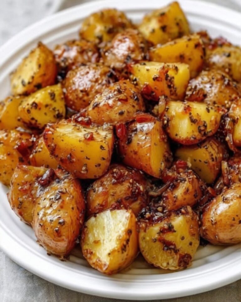 Honey Garlic Roasted Baby Potatoes - cooking art