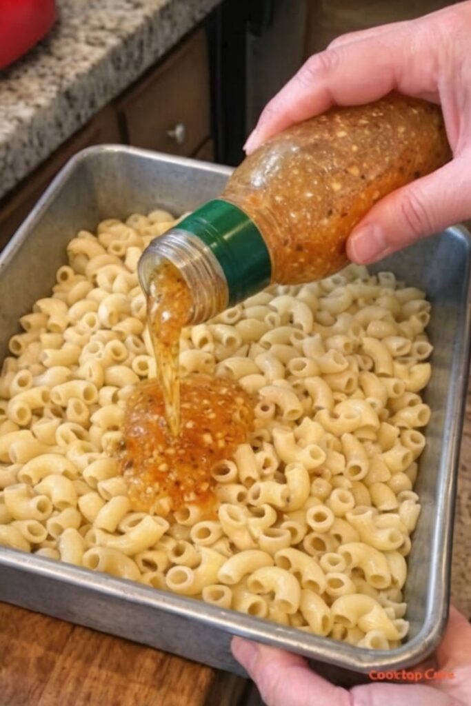 Italian Dressing Baked Pasta - cooking art