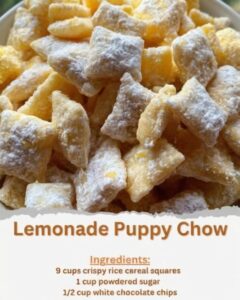 Lemonade Puppy Chow - cooking art